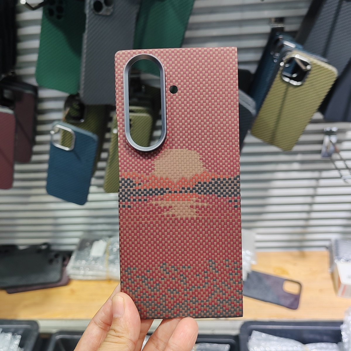 Luxury Premium Aramid Carbon Fiber Phone Cover for Samsung Galaxy Z ...