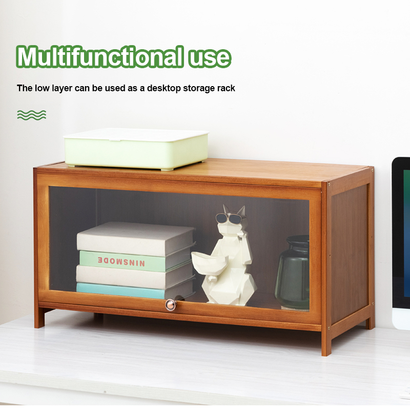 Almari Dapur Bertutup 1/2/3/4/5 Layes Kitchen Storage Rack Transparent ...