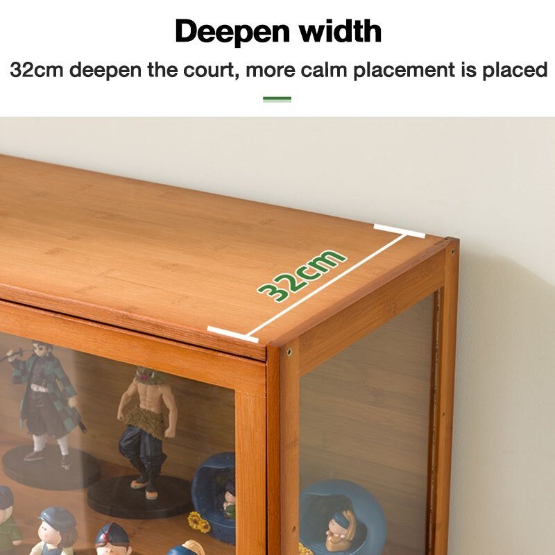 Almari Kaca Cabinet Storage Rack Display Stand Display Cabinet Domestic ...