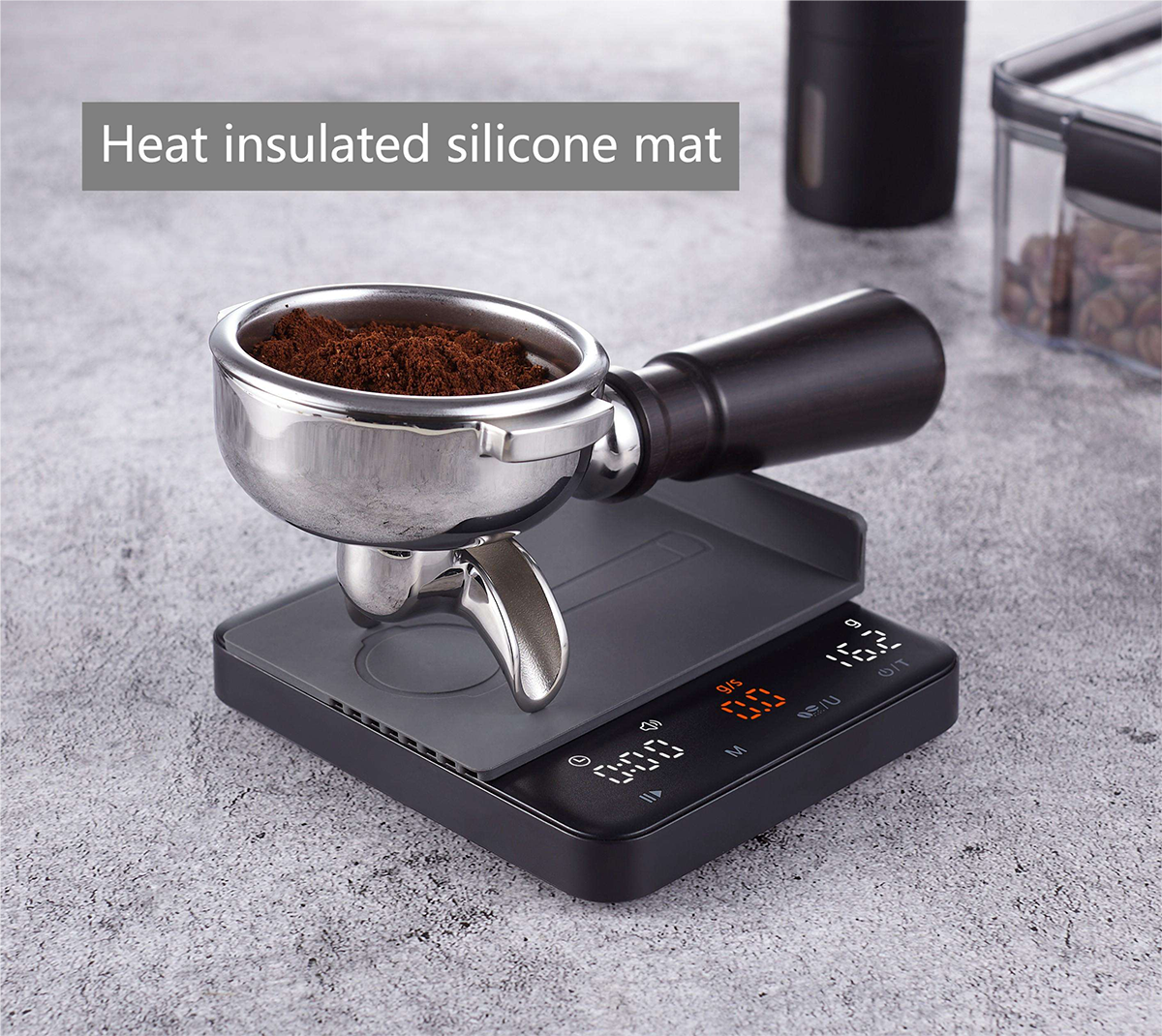 CAMRY Small Digital Coffee Scale with Timer 2kg/0.1g Rechargeable Drip ...