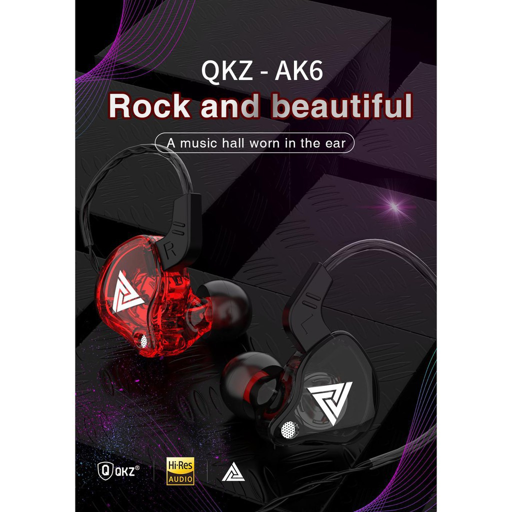 New Qkz Ak6 upgraded in-ear earbuds for dynamic stage monitoring with ...