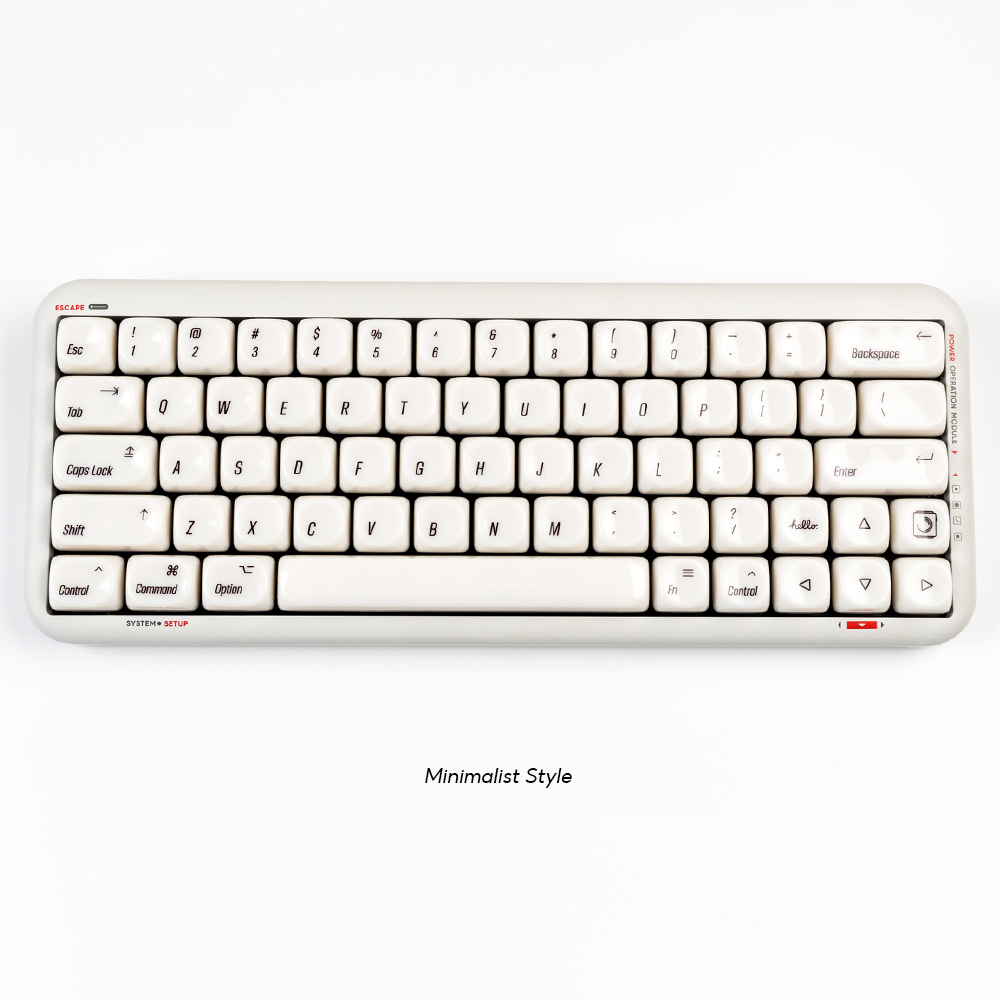 Minimalist Ceramic Texture Keycaps 132Keys/Set PBT MOA Profile Custom ...