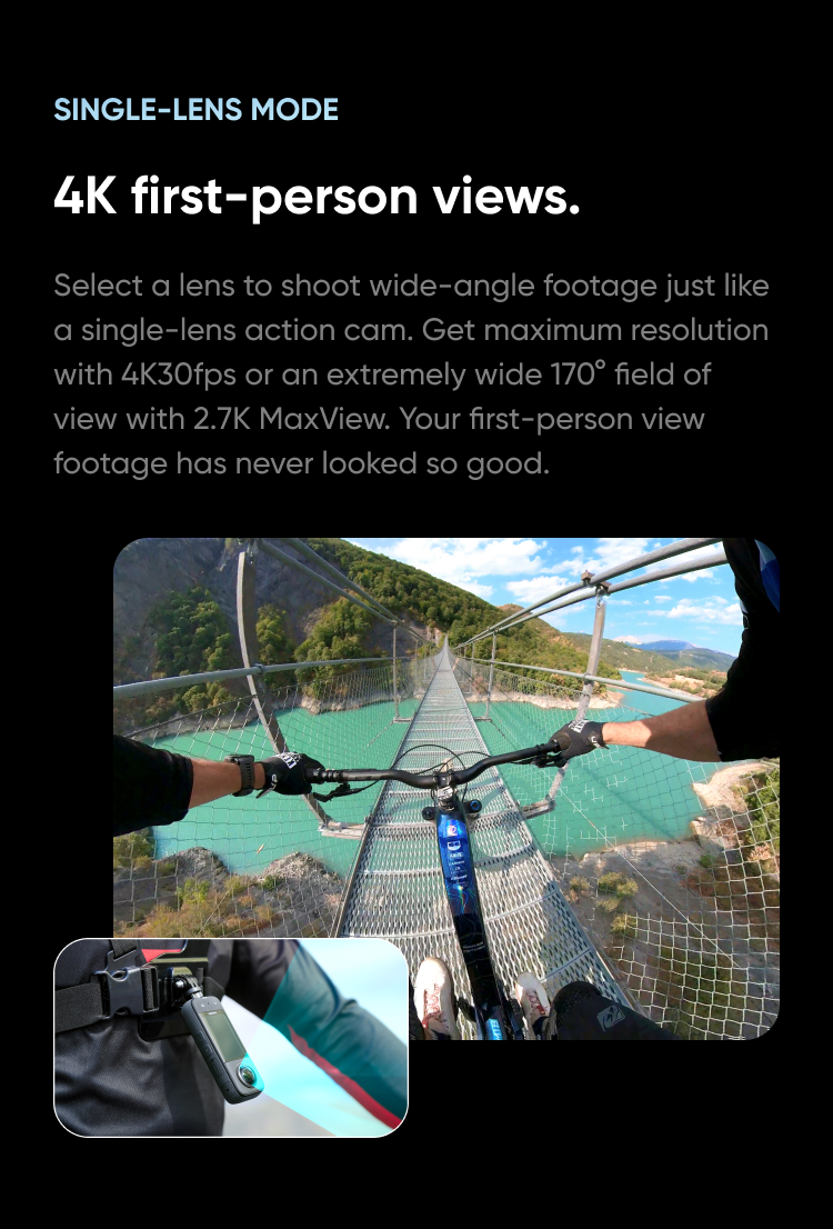 Insta360 X3 - Waterproof 360 Action Camera with 1/2" 48MP Sensors, 5.7K ...