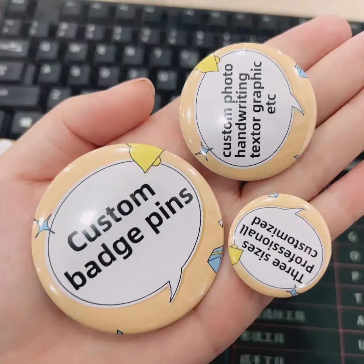 Custom Pins Design Your Own Buttons Personalized Button Badges with ...
