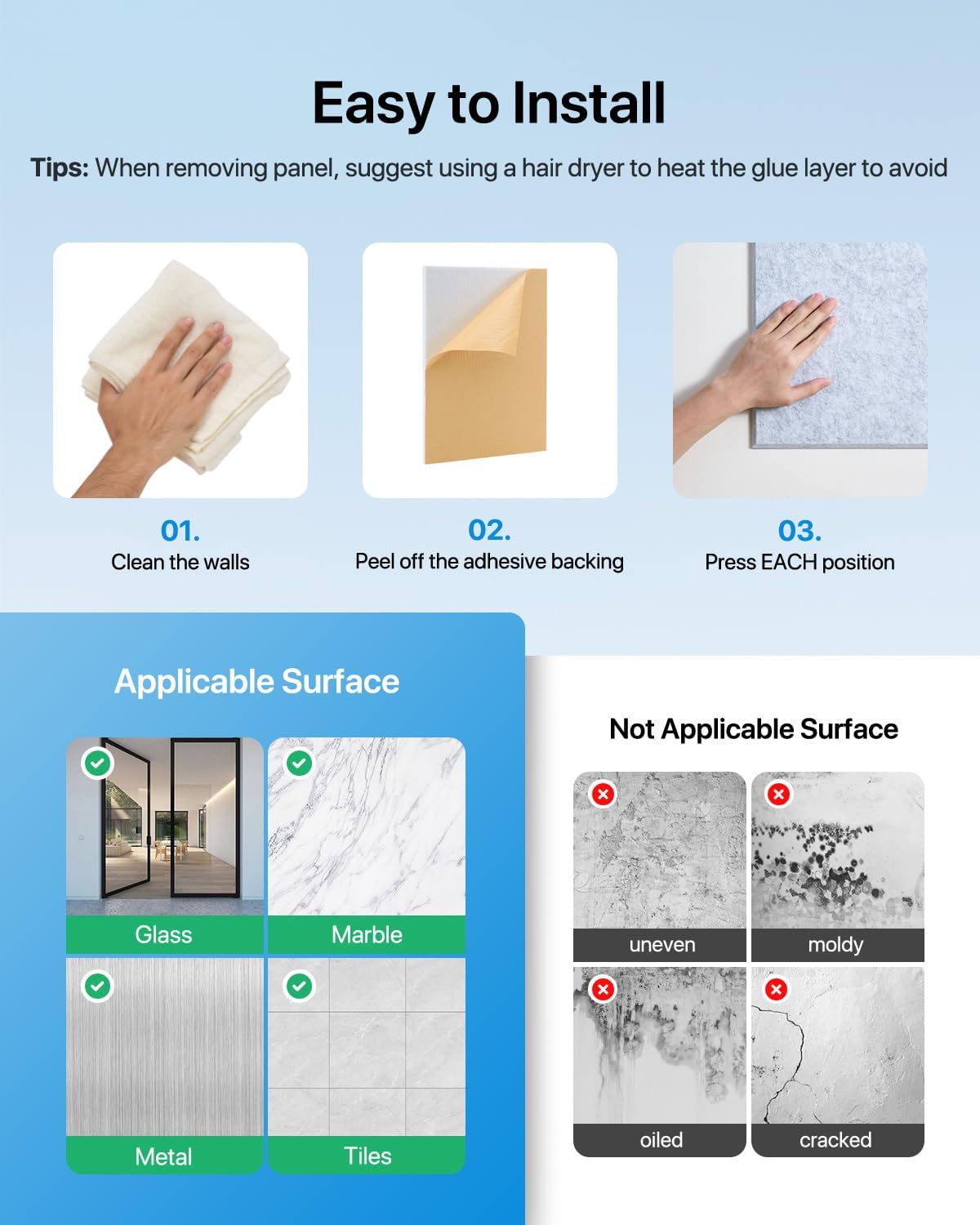30*40cm Acoustic Panel Self Adhesive Acoustic Sound proof Panels Noise ...