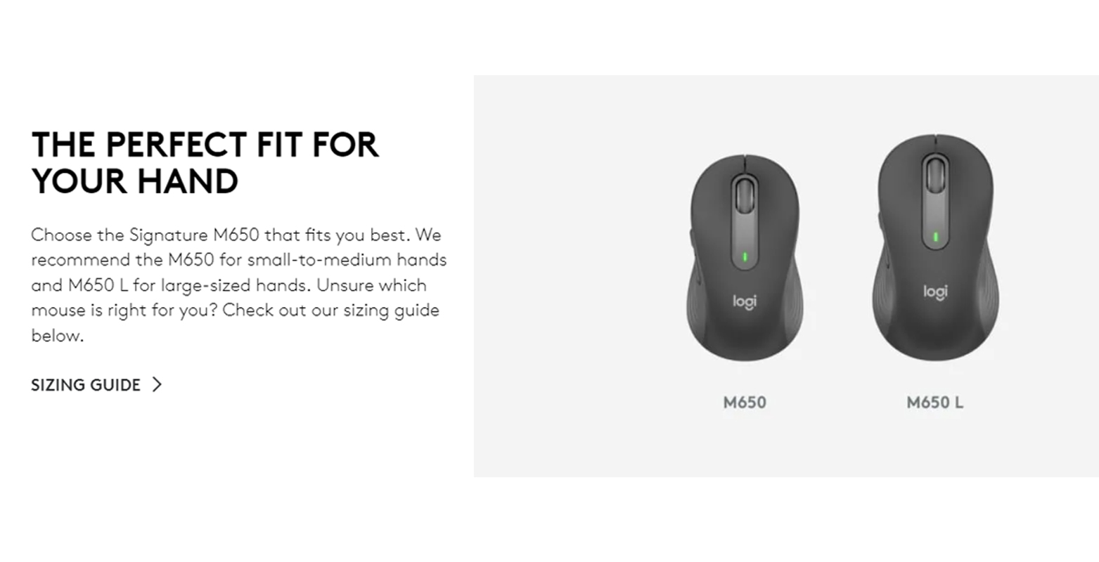 LOGITECH M650 USB Receiver Bluetooth Low Energy Technology Mouse Silent ...