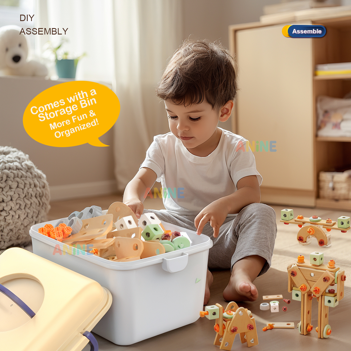 【NEW】158PCS/120PCS Kids Tool Toys Set with Box DIY Assembly Pretend ...