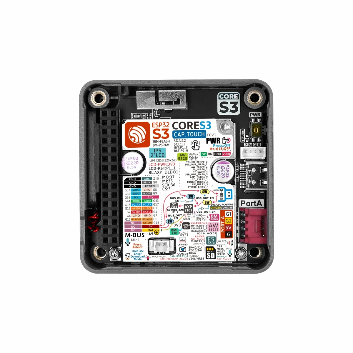M5Stack Official Cores3 Lite ESP32S3 loT Dev Kit | Shopee Malaysia