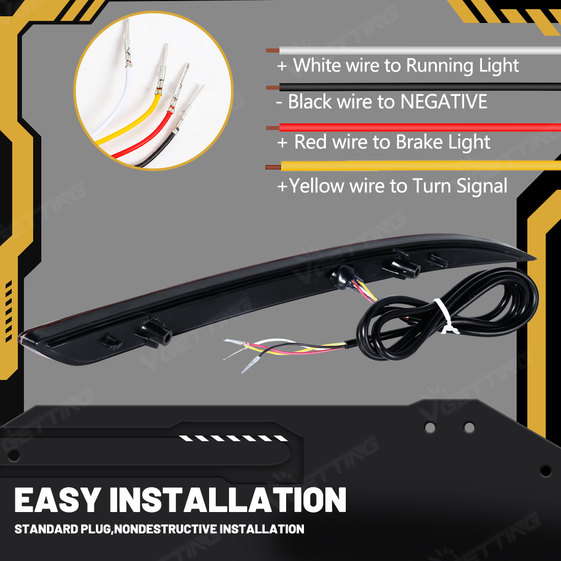 For Geely Coolray Proton X50 2018 2019 2020 2021 LED Rear Bumper ...