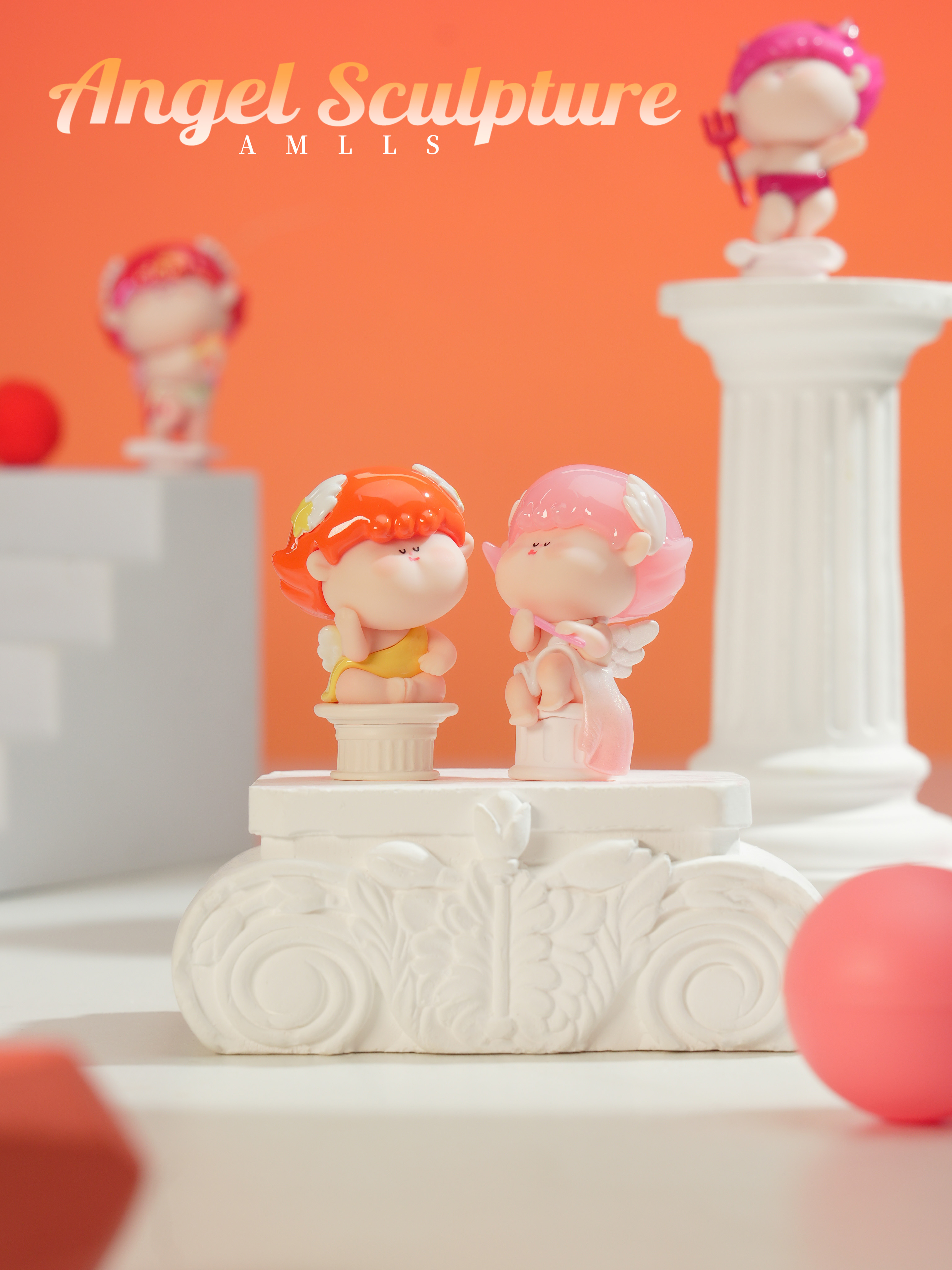 (1bag 4pcs)Toy AMLLS Pillar Angel Cute figure doll Blind Box | Shopee ...
