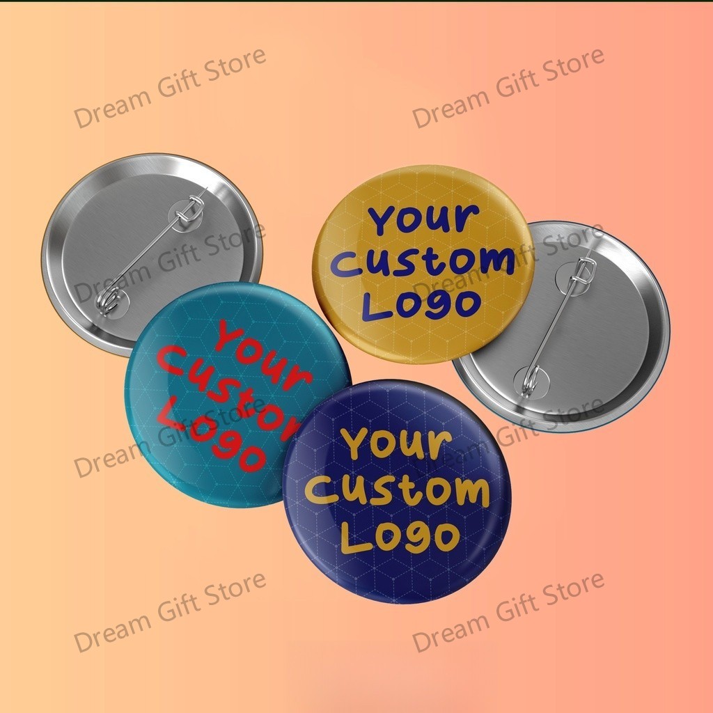 Custom Button Badge Personalize Tinplate Lapel Metal Badges Pins ...
