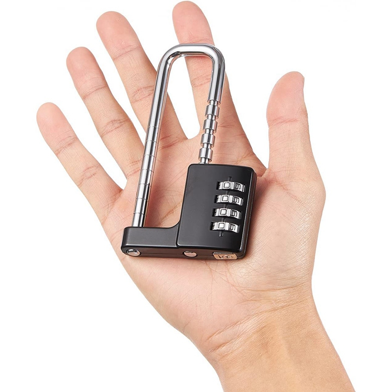 KIPRUN Combination Padlock, 4 Digit Security Password Lock, Adjustable ...
