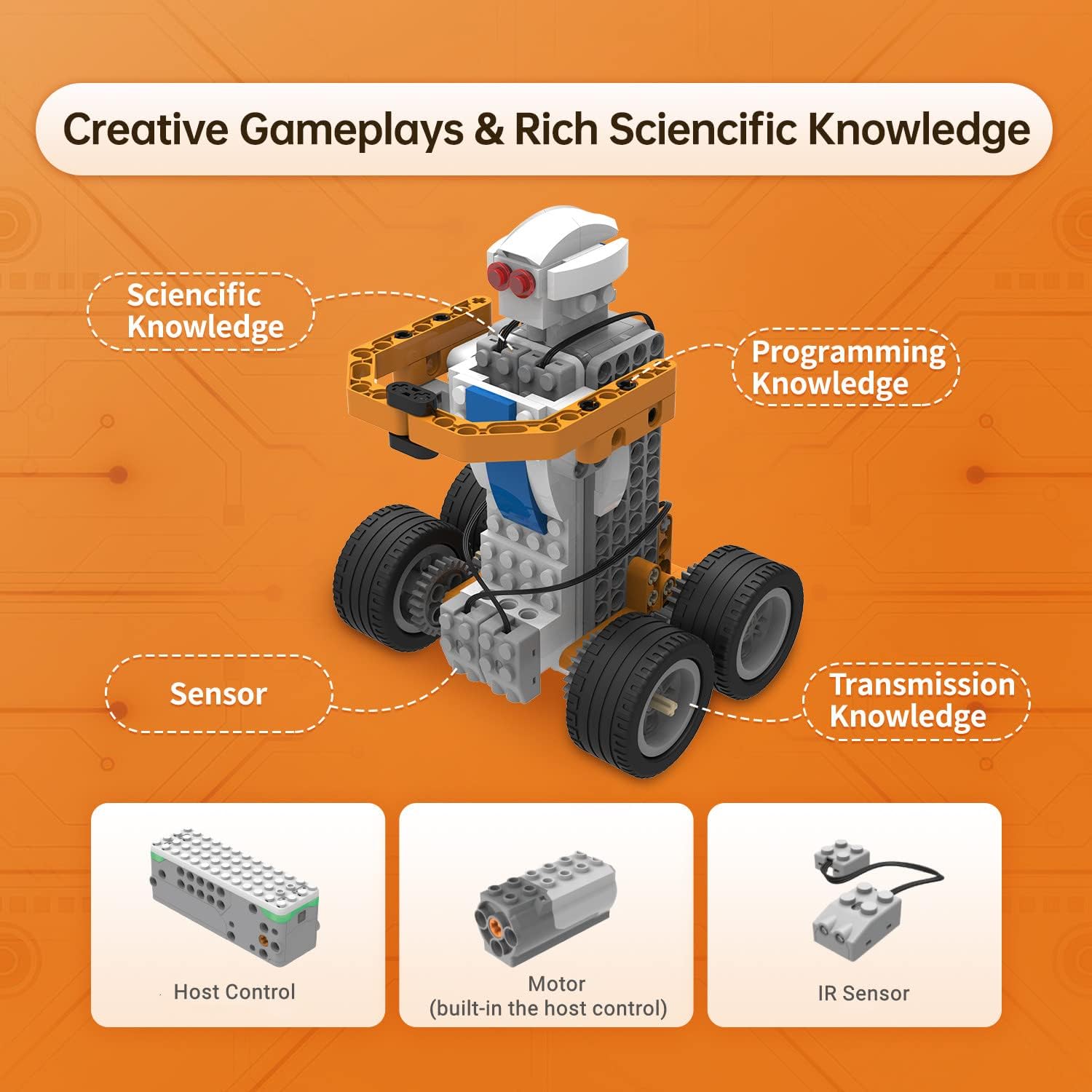 26-in-1 Kit Coding Robot, Makerzoid Superbot APP Enabled STEM ...