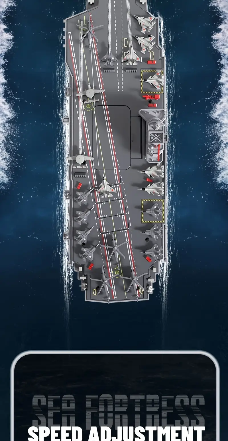 2025 RC Naval Aircraft Carrier | Auto-Launch in Water & 360° Control ...