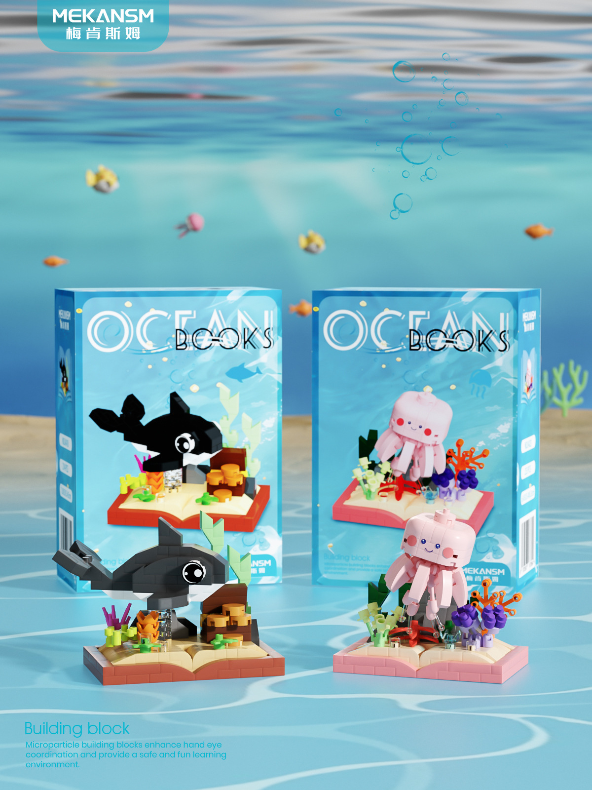 Dolphin 3D Marine Biology Series Building Block Toy Gift | Shopee Malaysia