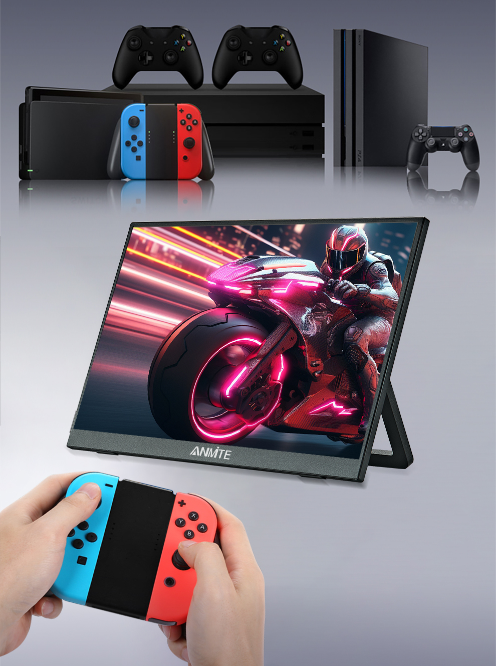 Local delivery Anmite 16 Inch Touch Screen Portable Monitor 16:10 300cd ...