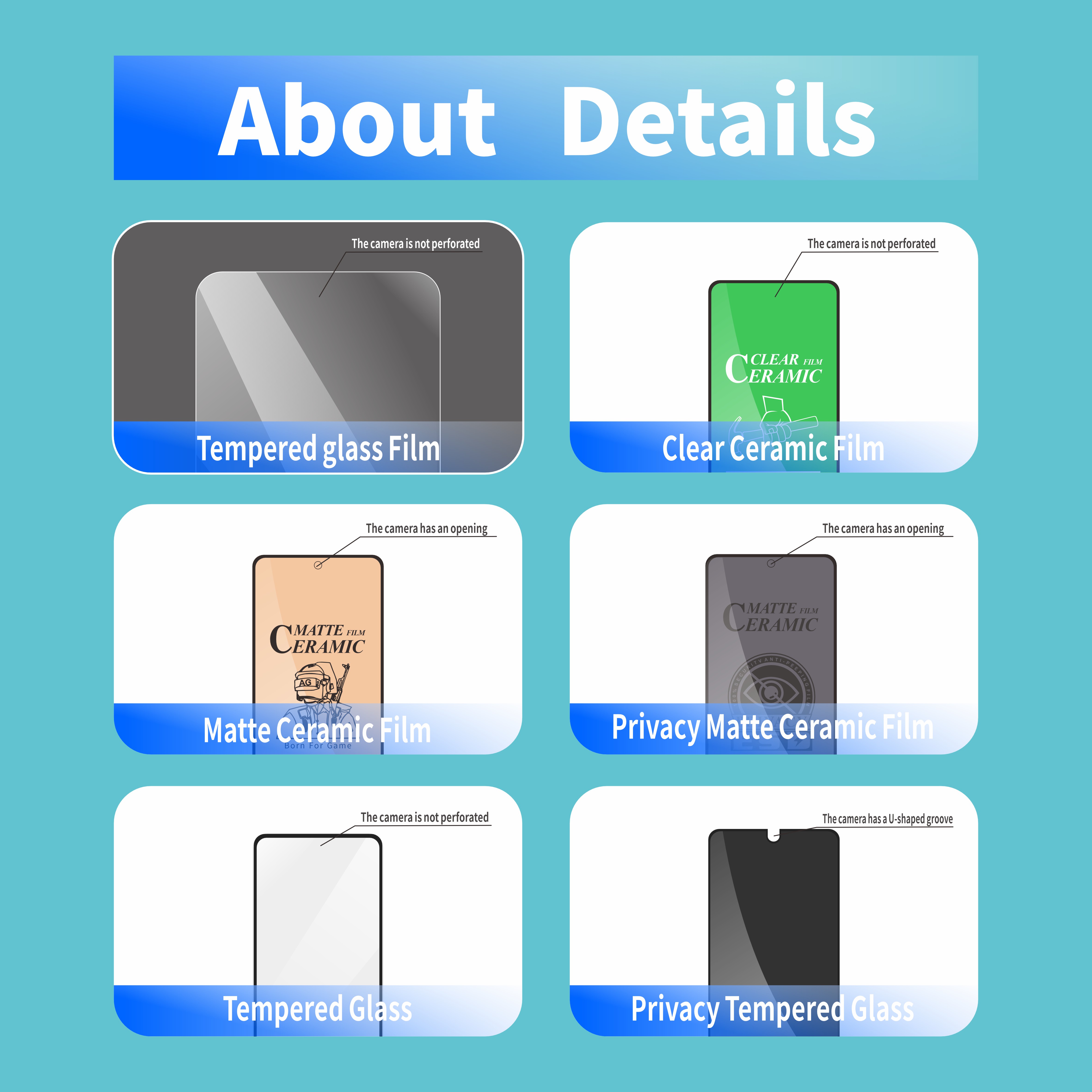 For Tecno Pova 7 5G Screen Protector Tempered Glass High definition ...