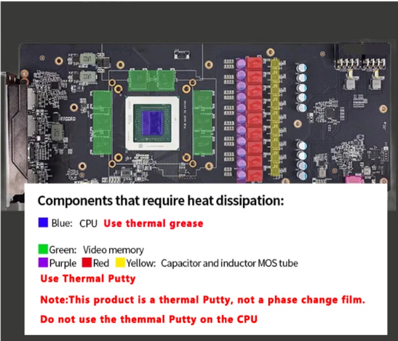 ICE Whale U7 Ultra Thermal Putty For VGA GPU IC Processor Rapid Cooling Thermal Pad Replacement ...