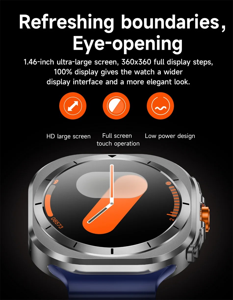 2025 New Samsung Galaxy Watch 7 Ultra GPS NFC Smart Watch Men 1.43 ...