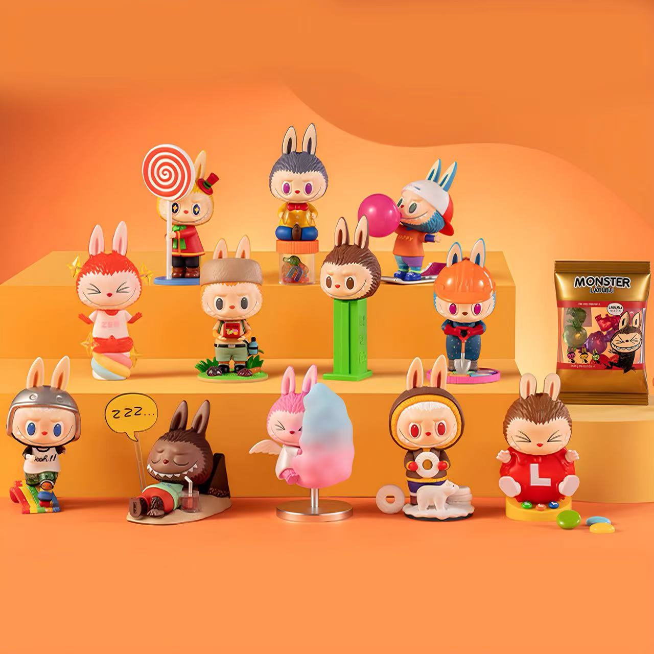POPMART LABUBU THE MONSTERS retro sweet series blind box hand-held cute ...
