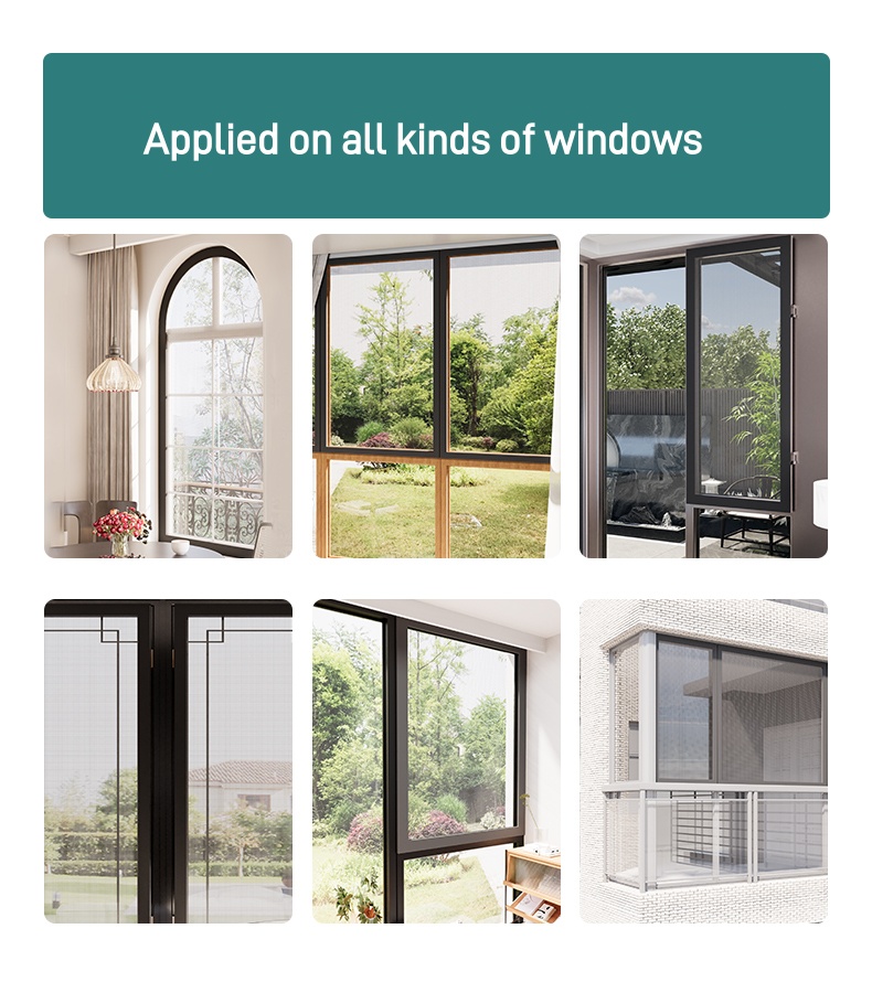 Kyoca (Patented Lock) DIY Magnetic Mosquito Net Adjustable Size Window ...