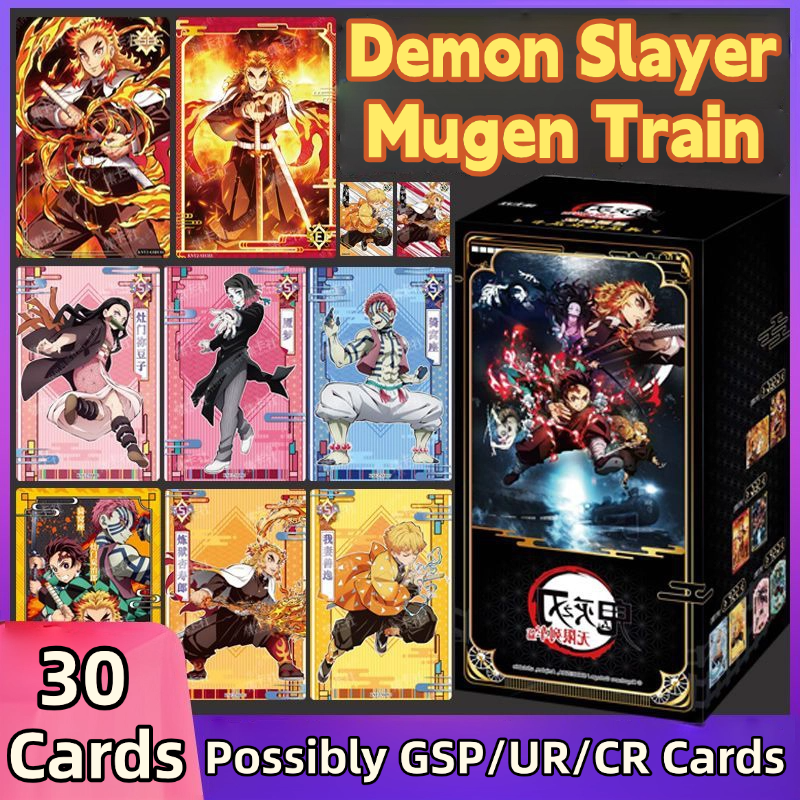 30Pcs demon slayer hard card Rengoku Nezuko Rengoku rare GSP/UR/CR Kad ...