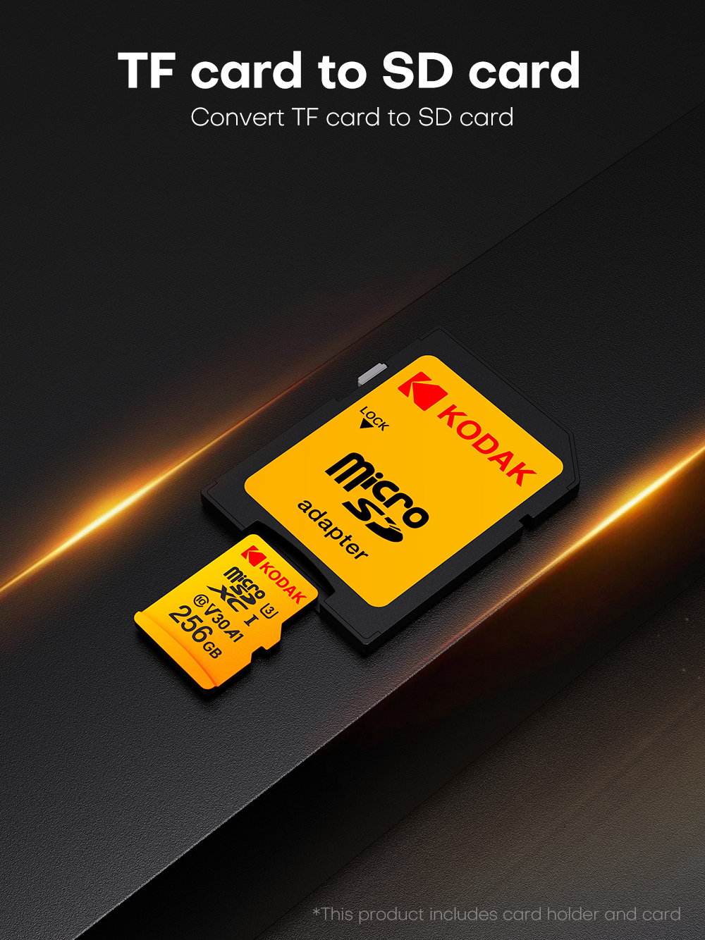 【FREE Adapter】KODAK Micro SD Card - UHS-I U3 V30 A1 Memory Card for ...