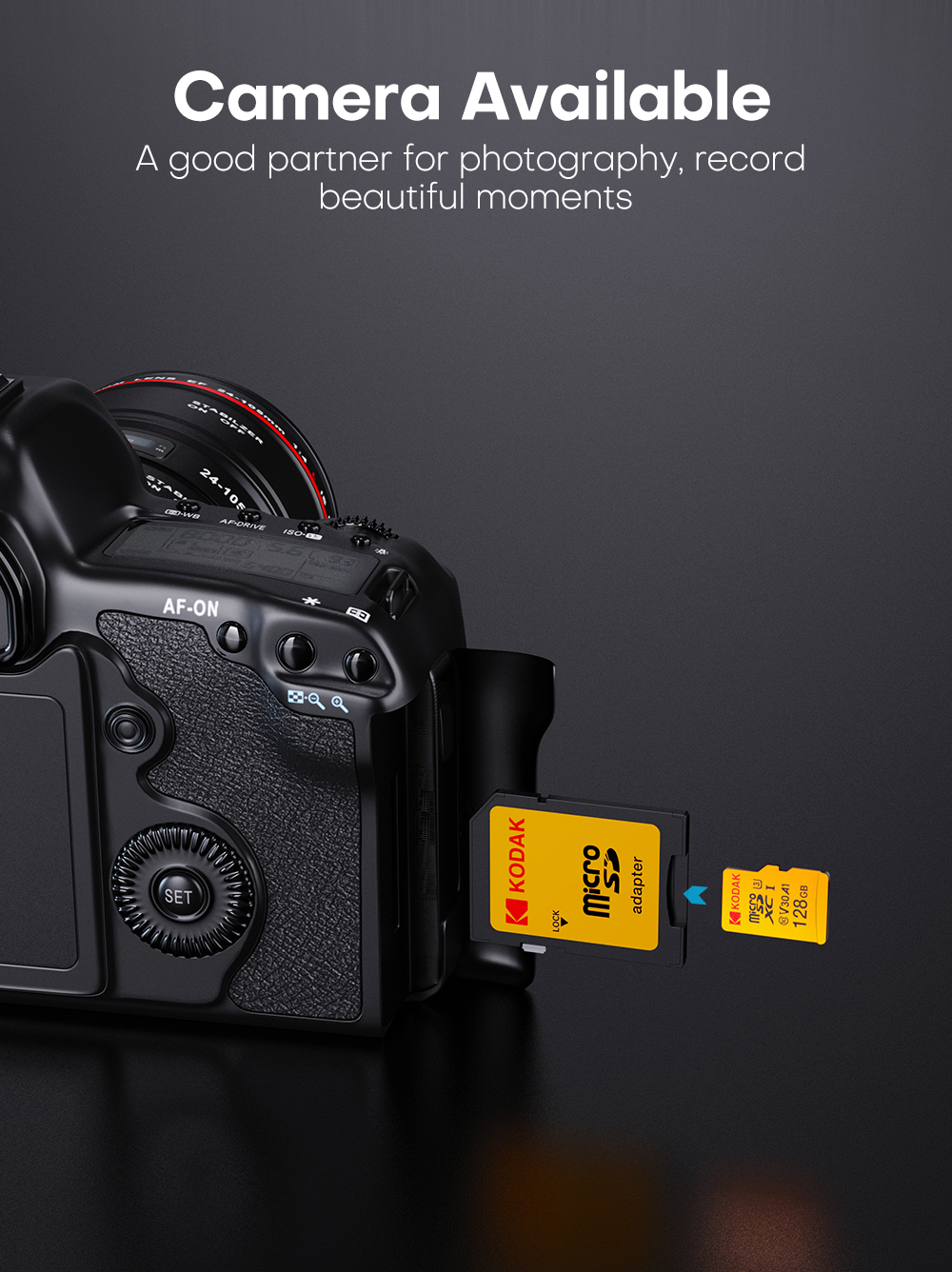 【FREE Adapter】KODAK Micro SD Card - UHS-I U3 V30 A1 Memory Card for ...