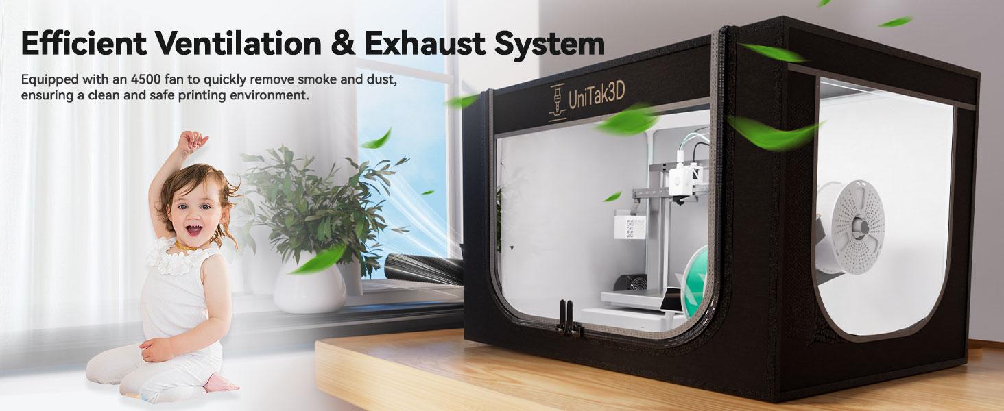 【UniTak3D】3D Printer Enclosure with Ventilation for Bambu Lab A1 Combo ...