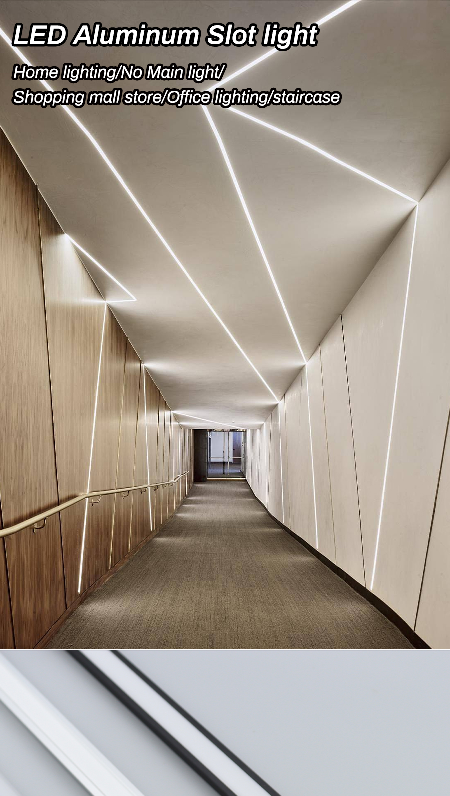 10pcs LED Aluminum Profile Bar Light Cover 50cm For LED Strip Light 5mm ...