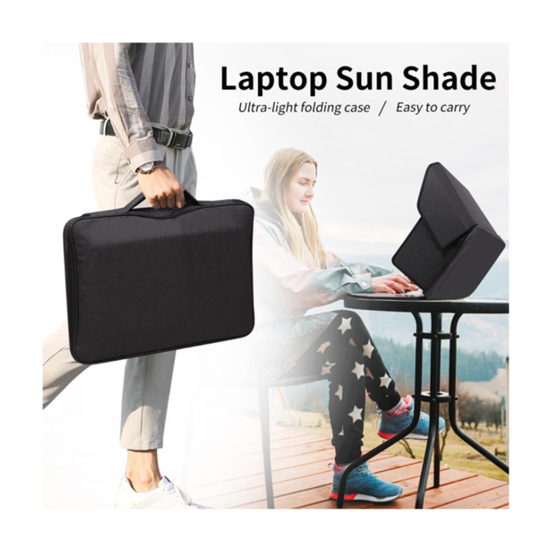 Foldable Laptop Sun Shade Laptop Sun Glare Shield Privacy Screen Hood ...