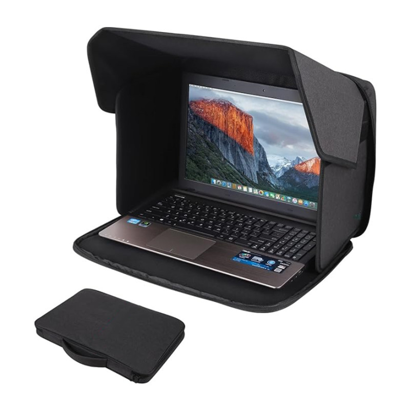 Foldable Laptop Sun Shade Laptop Sun Glare Shield Privacy Screen Hood ...