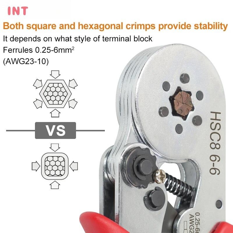 Heavy Duty Wire Crimper Tool, Precision Ferrules Crimping Pliers for ...