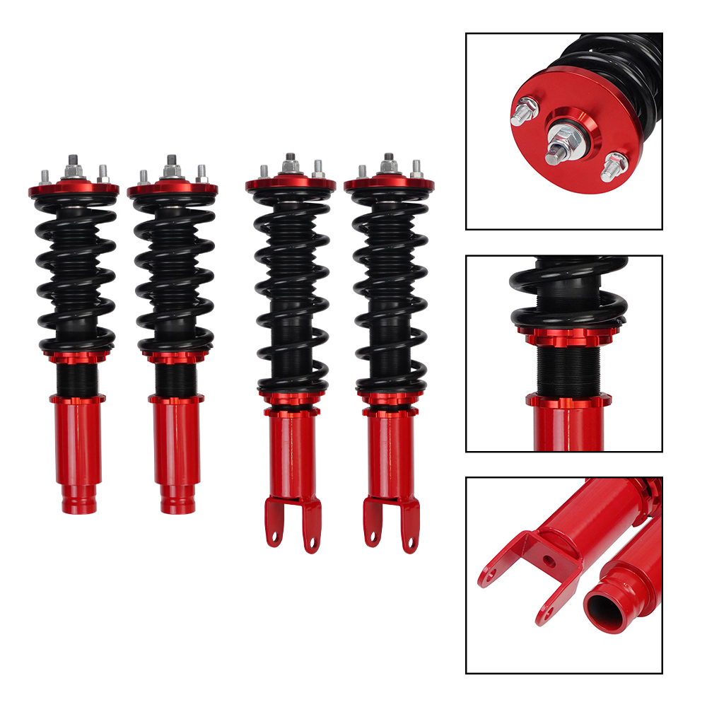 Spring shock absorber suspension kit with adjustable high and low body ...