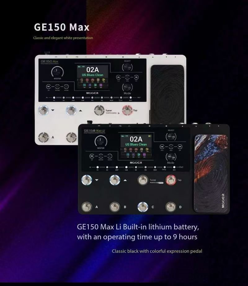 MOOER GE150 Pro Max Li Magic Ear GE150 Series Electric Guitar ...
