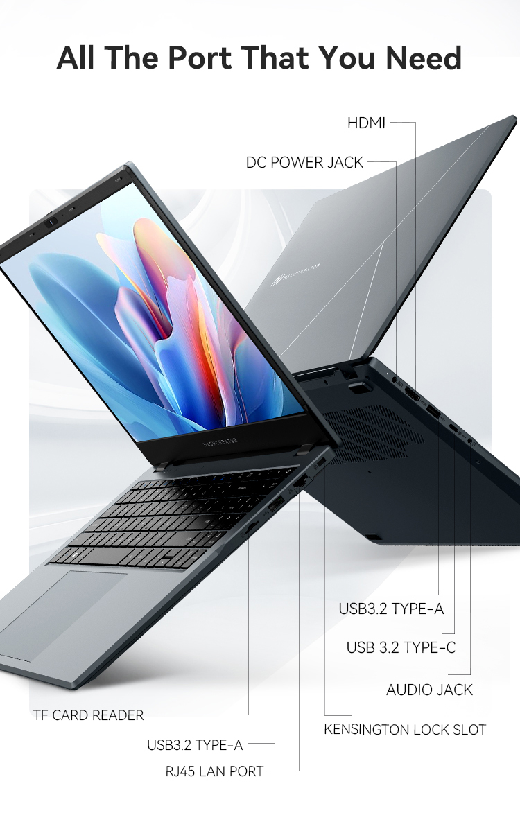 Machenike MC15A 15.6 Inches FHD Intel N150 Laptop, Lightweight 8G RAM ...