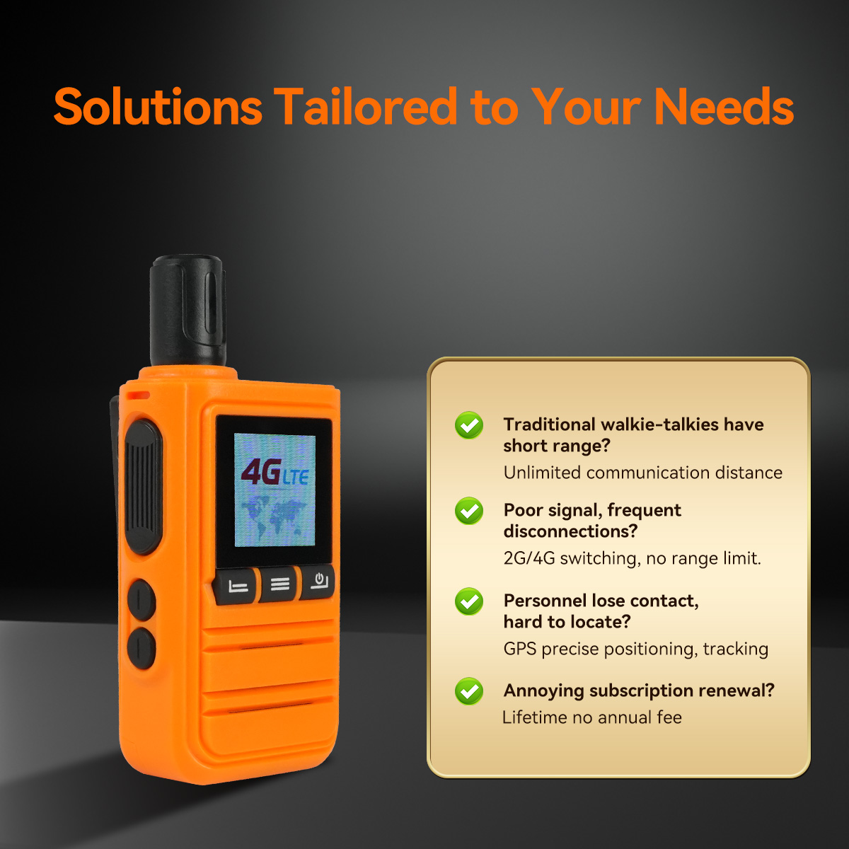 Retevis L51 POC Radio 4G Network Two Way Radio Long Range Profesional ...