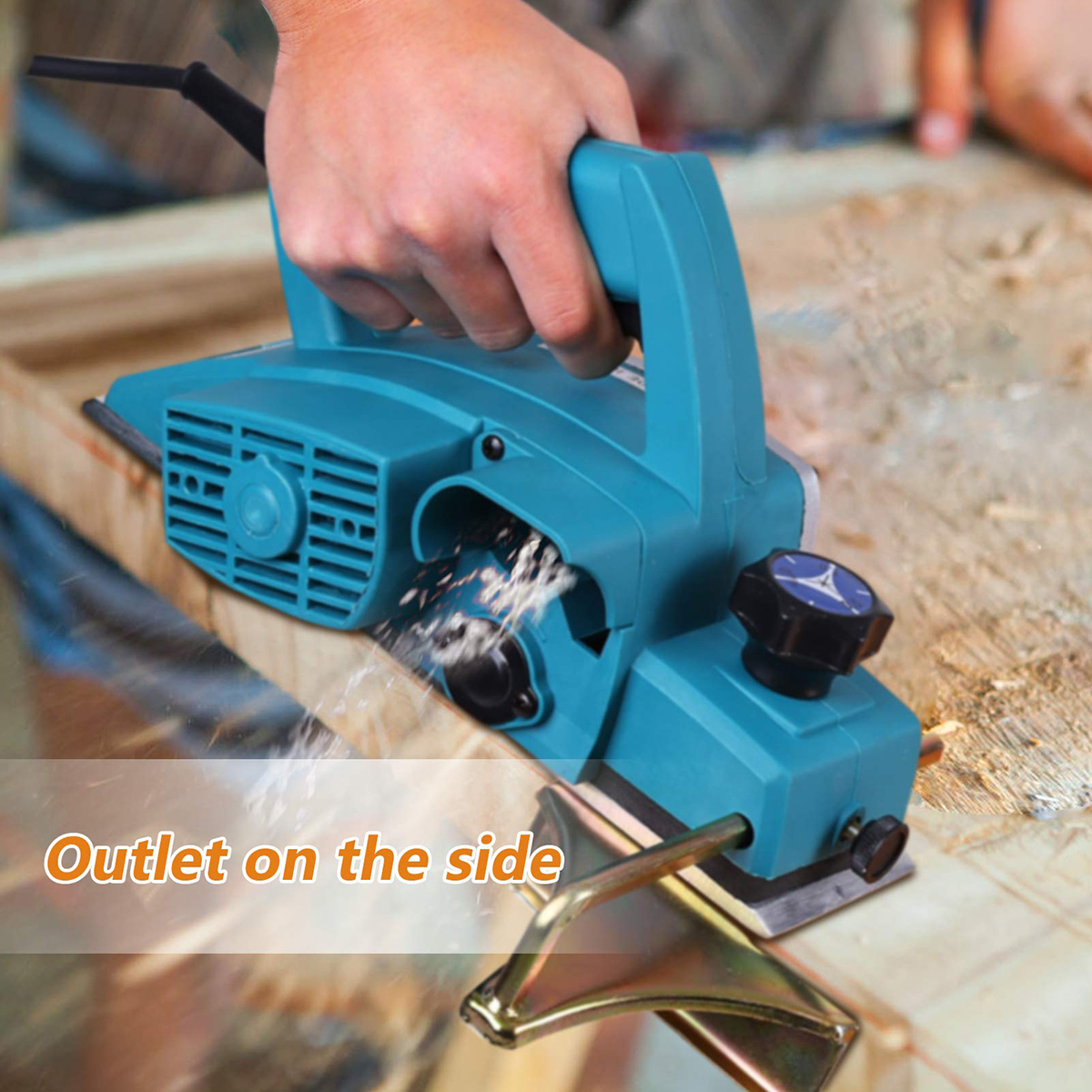 2200W Ketam Kayu Electric Mesin Ketam Kayu Powerful Wood Planer Door ...
