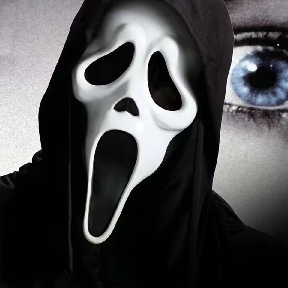 Scream Ghost Face Mask Official Movie Horror Mask for Halloween Cosplay ...