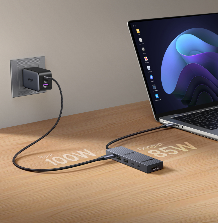 UGREEN 4K60hz USB C to DP HUB USB3.2 Gen2 10Gbps PD100W HUB for MacBook ...