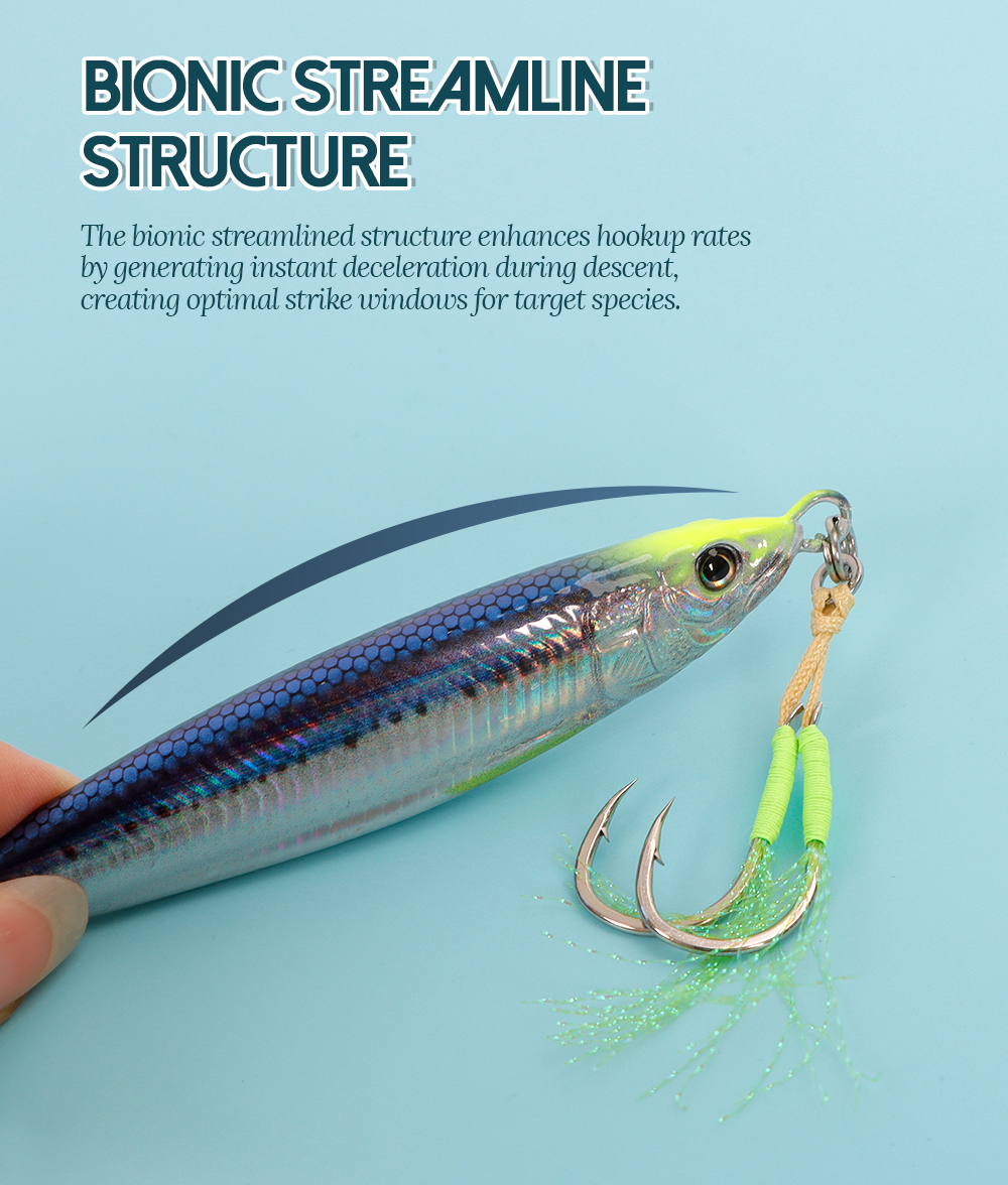 Tolure New Jig Lures 20g 30g 40g 60g 80g 100g 130g 1PC Long Casting Fishing Jig Lure 3D Printed ...