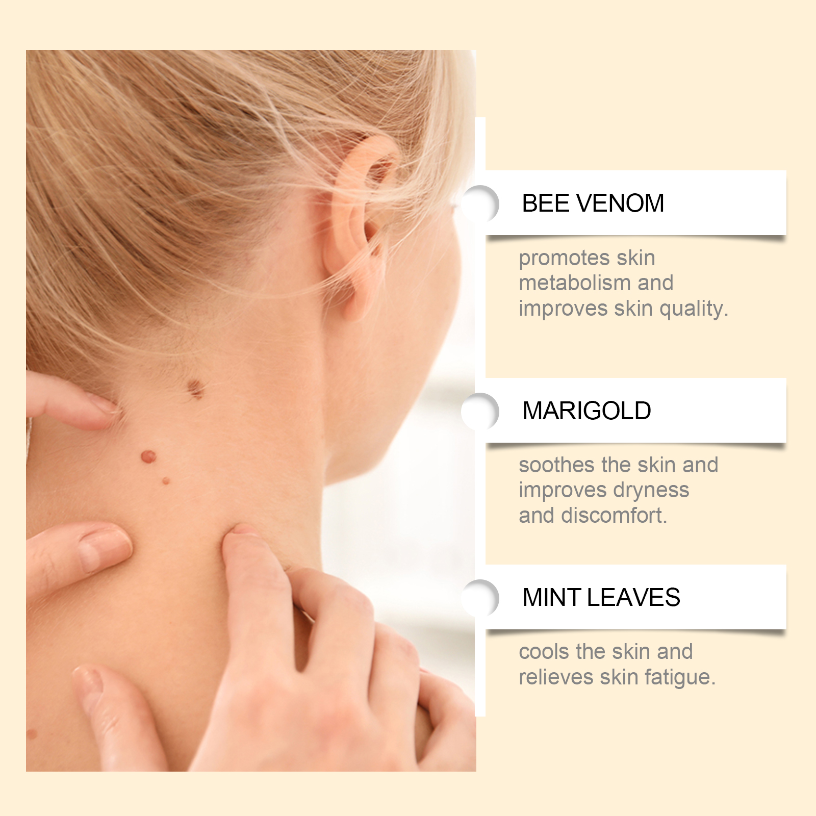 Houkea Bee Venom Wart Removal & Skin Purifying Cream Moisturize Clean ...