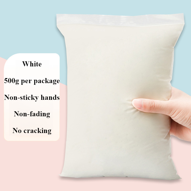 New White Air-Dry Clay 500g, Super Lightweight Colored Modeling Clay ...