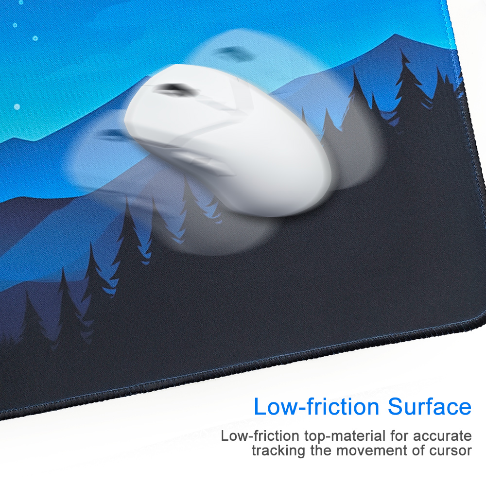 Starry Night Sky Design Mousepads, Large Mountain Mouse Pad with Non ...