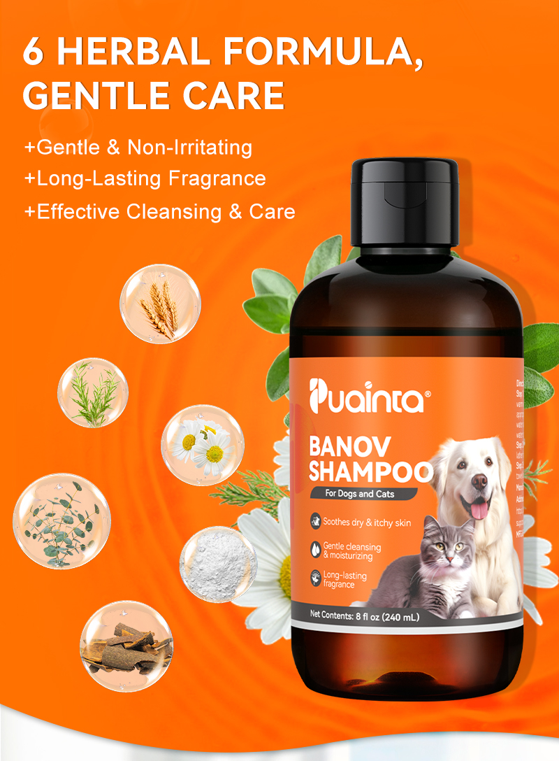 Puainta 2-IN-1 Pet Shampoo and Conditioner Herbal High-concentration 1: ...