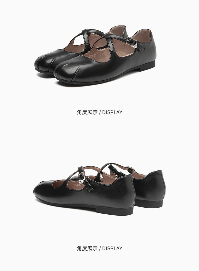 DUSTO Low Heel Women's Shoes - Mary Jane Style, Round Toe, Cross Strap ...