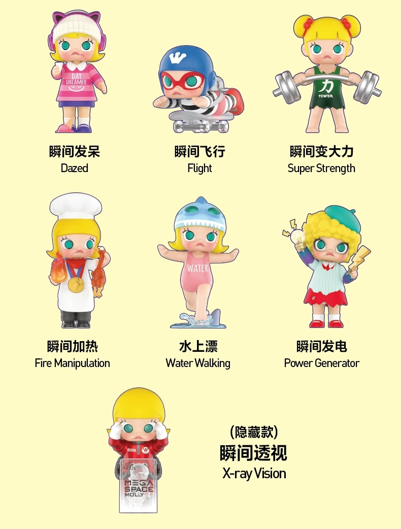 MOLLY My Instant Superpower Series Figures Blind Box Special Gift ...