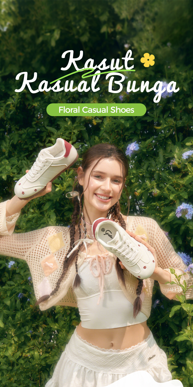【CNY ootd-CNY gift】Corolla Bunga Shoes – Kasut Ringan & Selesa Untuk ...