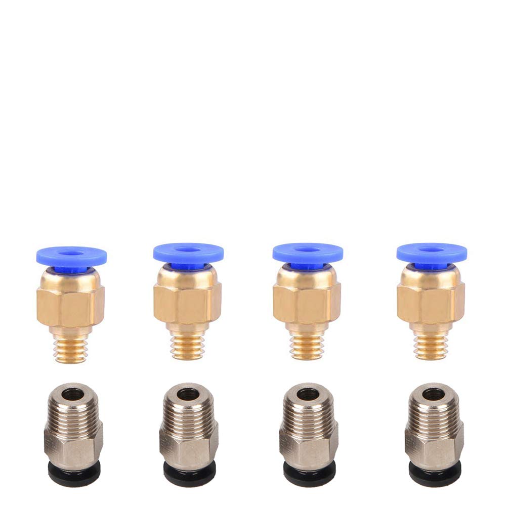 【UniTak3D】2M PTFE Bowden Tube - 2mm I.D. 4mm O.D. (with PC4-M6 quick ...