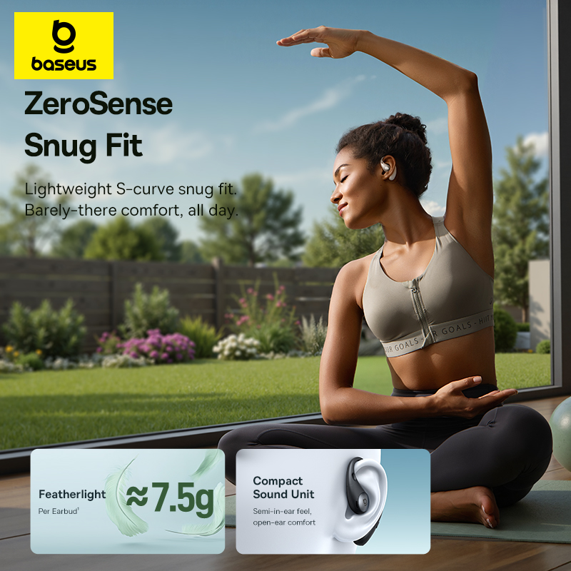 Baseus Eli Sport 2 Open-Ear True Wireless Earbuds, ZeroSense ...